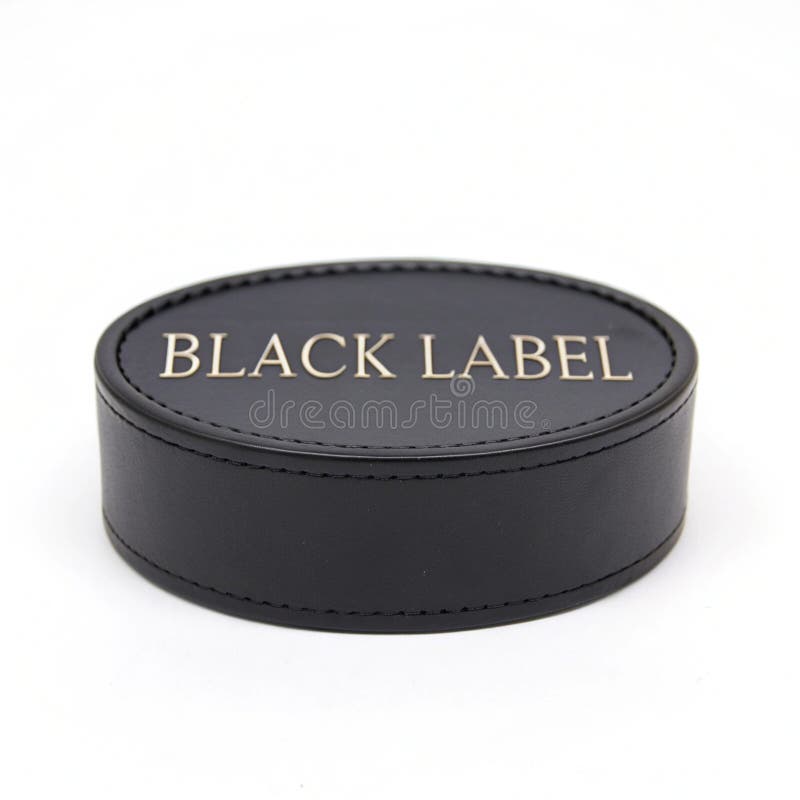 Black Label for Text Isolated on White Background Stock Illustration ...