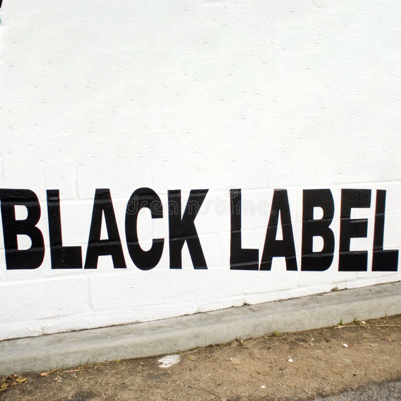Black Label for Text Isolated on White Background Stock Illustration ...