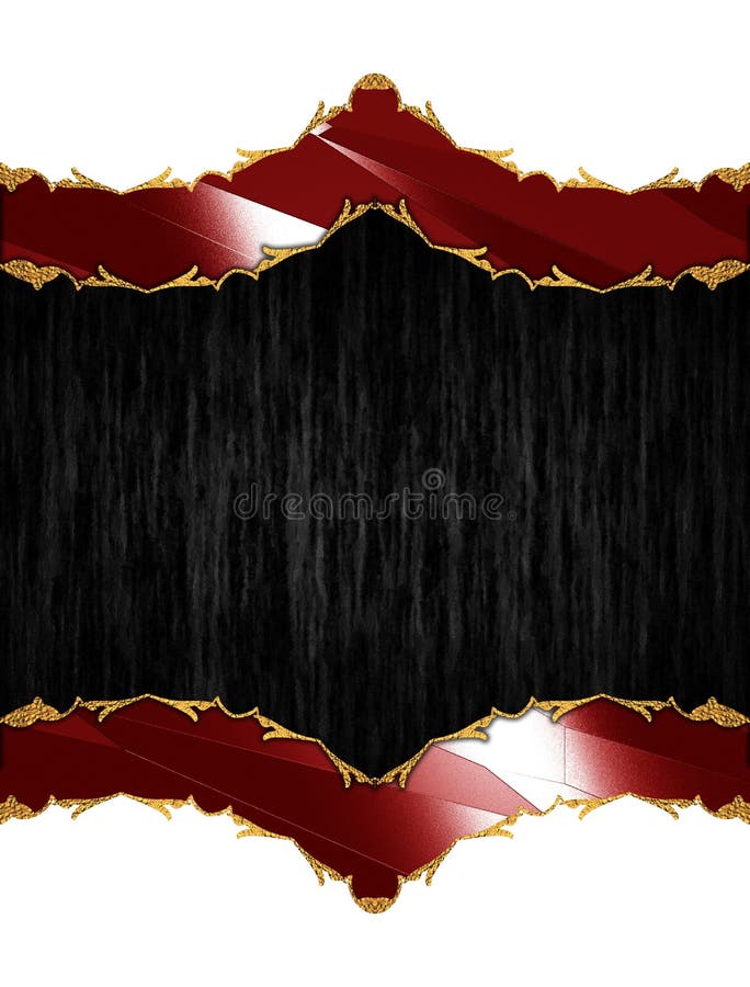 Black Label for Writing Text. Template for Design Stock Illustration ...