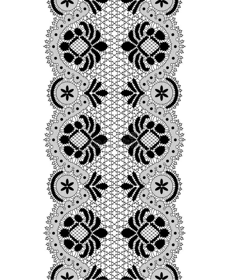 Floral lace borders stock vector. Illustration of decorative - 123727067