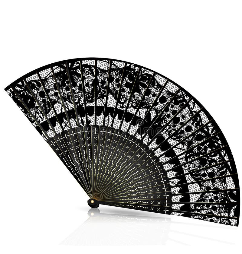 Black Fan Stock Illustrations – 45,954 Black Fan Stock Illustrations ...
