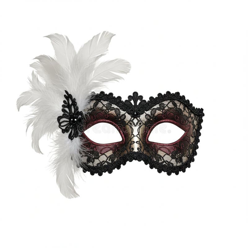 A Black Lace Masquerade Mask Adorned with Elaborate Patterns and ...