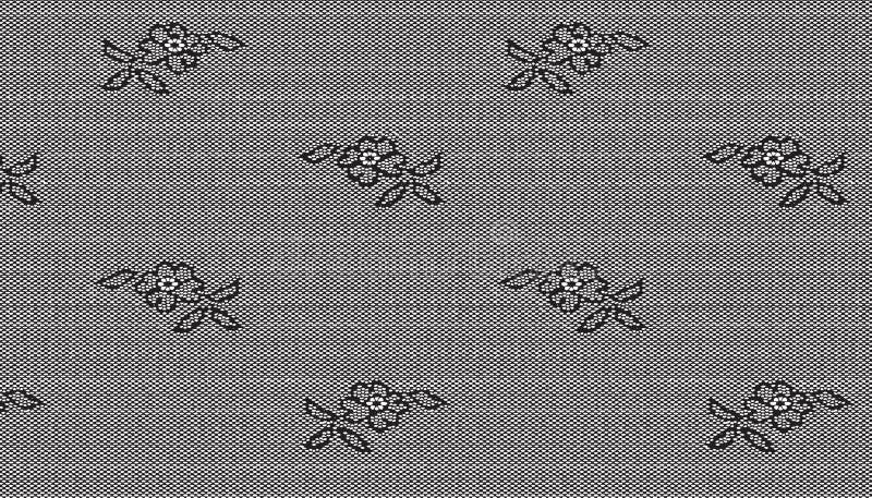 Black Lace Mesh with Small Floral Pattern. Stock Vector - Illustration ...