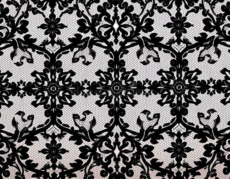 Black Lace Pattern with Bold Decorative Texture Stock Illustration ...