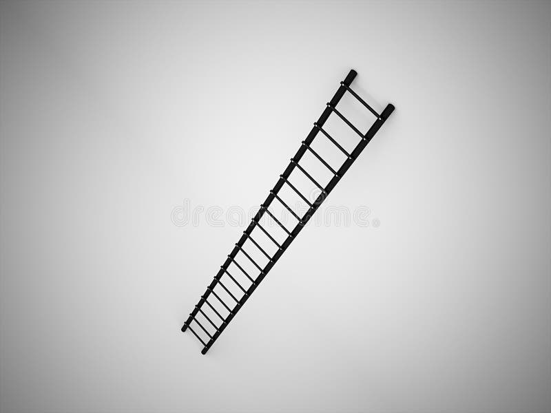 Black ladder concept stock illustration. Illustration of challenge ...