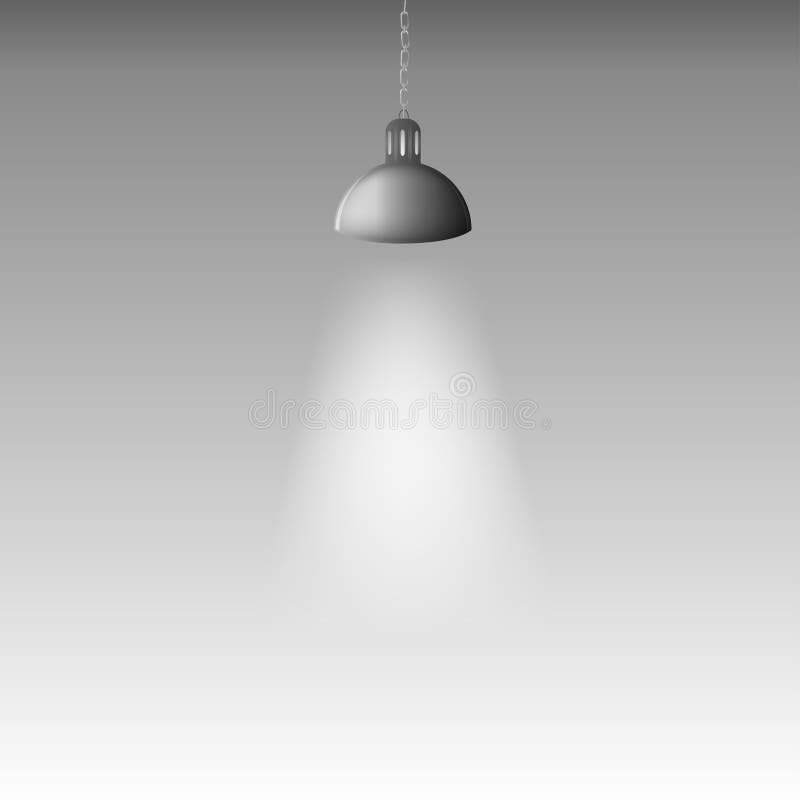 Black Lamp on a Background. Vector Illustration Stock Vector ...
