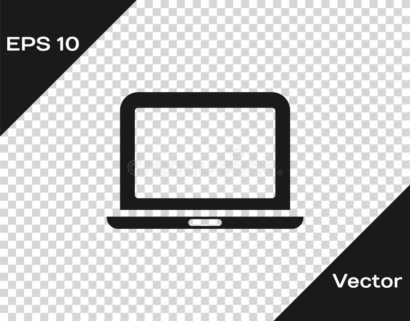 Pc Laptop Computer Icon Transparent Background Stock Illustrations ...