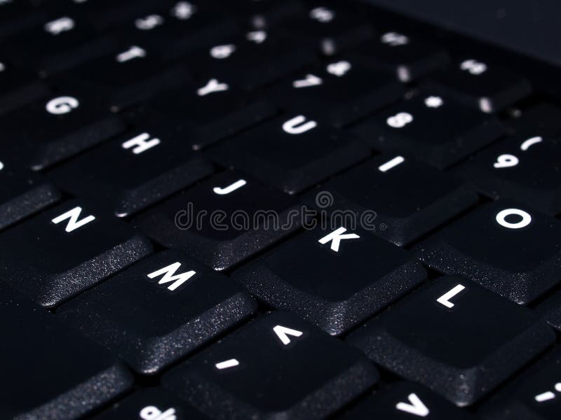Black Laptop Keyboard stock image. Image of switch, accounting - 5895129