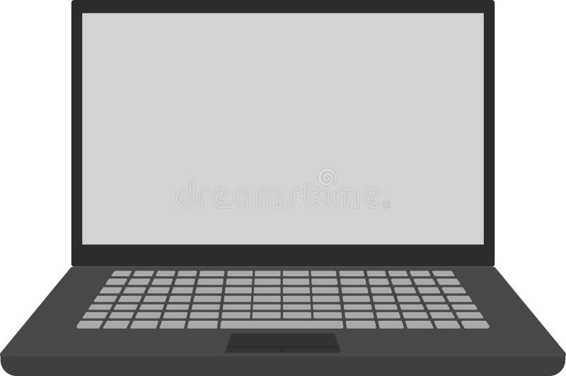 Black Laptop Mockup, Realistic Laptop, Blank Screen Laptop, Black Color ...