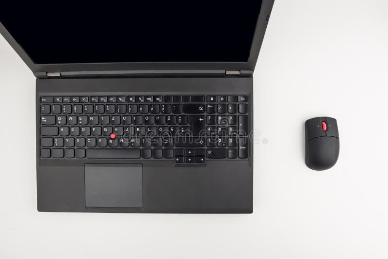 Black Laptop Top View stock photo. Image of laptop, design - 98383032