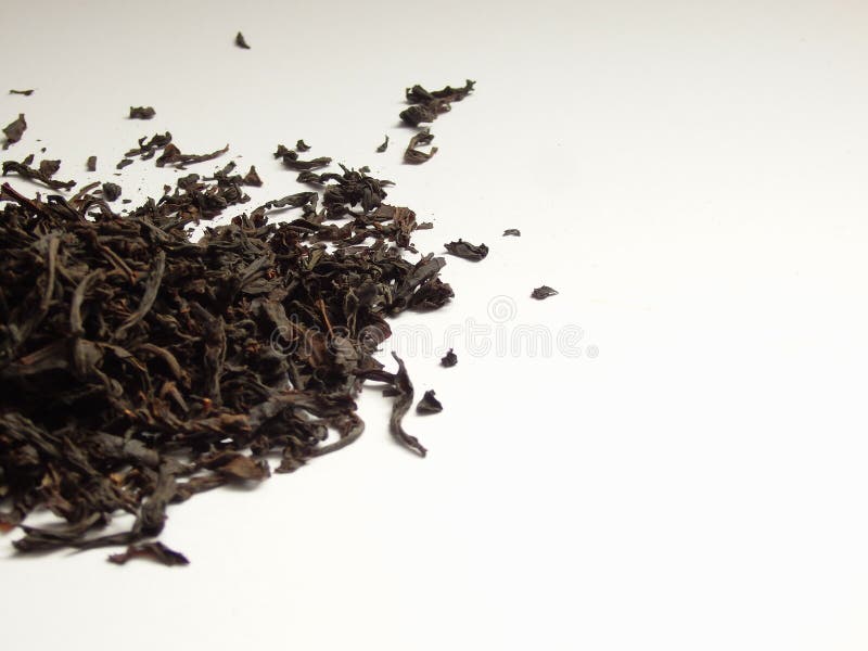 Black Large-leaf Tea As a Background. Large Dry Black Tea Leaves ...