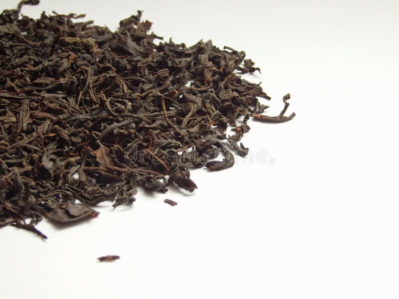 Black Large-leaf Tea As a Background. Large Dry Black Tea Leaves ...