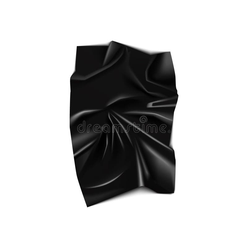 Black Latex Elastic Fabric with Wrinkled Effect, 3D Crumpled Silk Cloth ...
