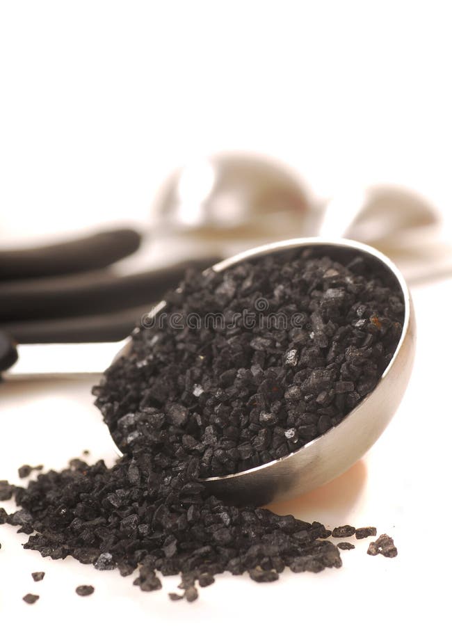 Black Lava Hawaiian Sea Salt Stock Image - Image of hawaii, flavor ...