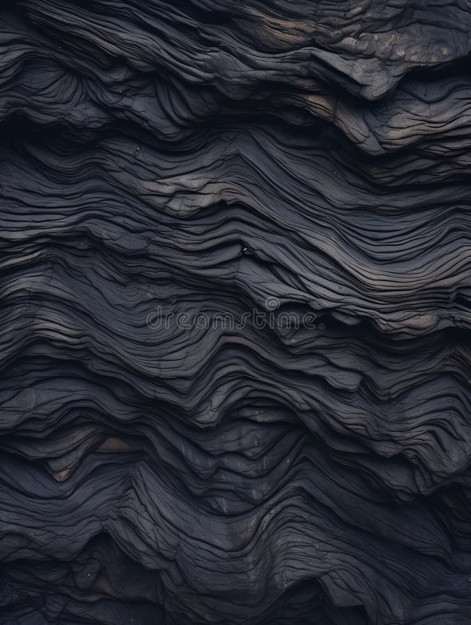 Black Lava Stone Texture, Highly Detailed Texture, Abstract, Textures ...