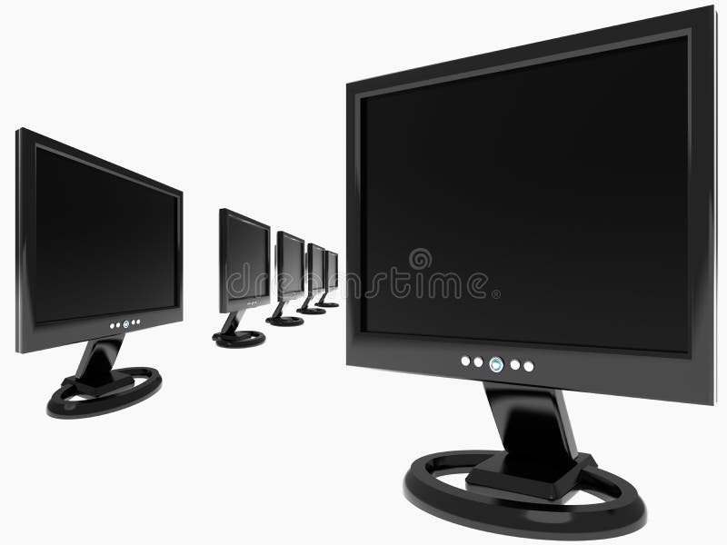 Monitors stock illustration. Illustration of crystal - 14936251