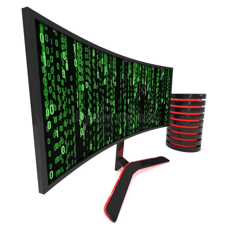 Black LCD tv screen stock illustration. Illustration of design - 97961316