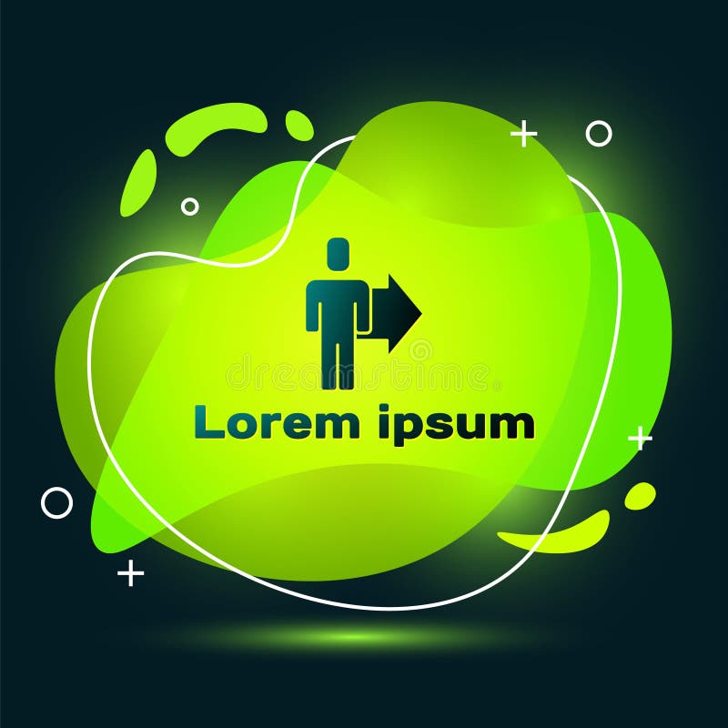 Black Leader of a Team of Executives Icon Isolated on Black Background ...