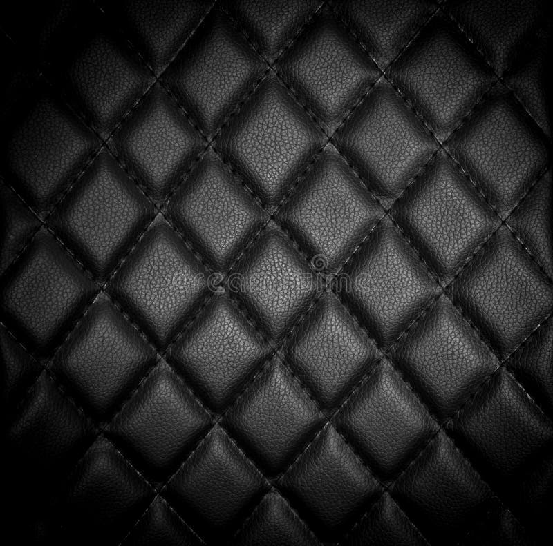 Black Leather Fabric Pattern Background Stock Photo - Image of detail ...