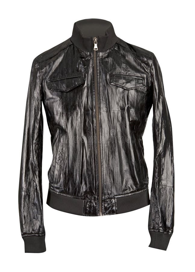 Black leather jacket stock image. Image of cool, jacket - 12668871
