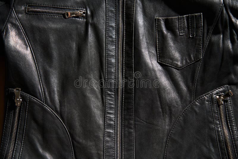 Black Leather Jacket Background Stock Image - Image of renovation ...