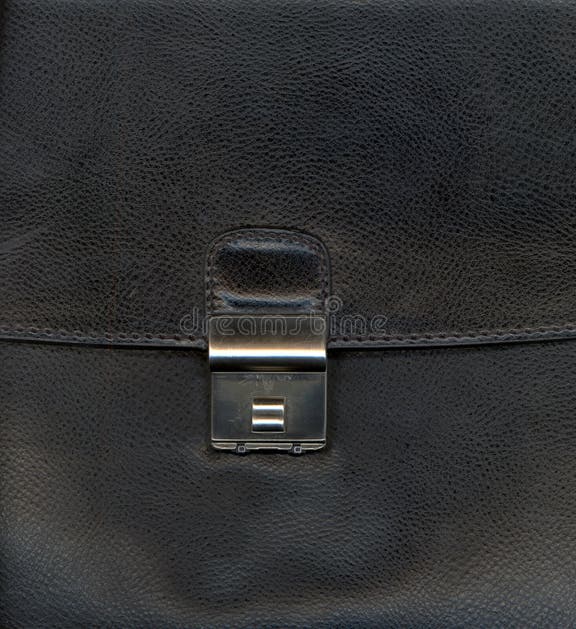 Black leather with lock stock image. Image of dark, design - 12084763