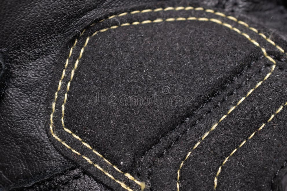 Black Leather Motorcycle Gloves. Background or Texture Stock Photo ...