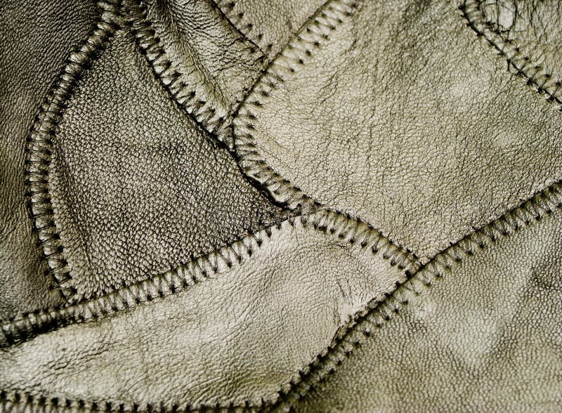 Leather Fabric Patchwork Background Stock Photo - Image of texture ...