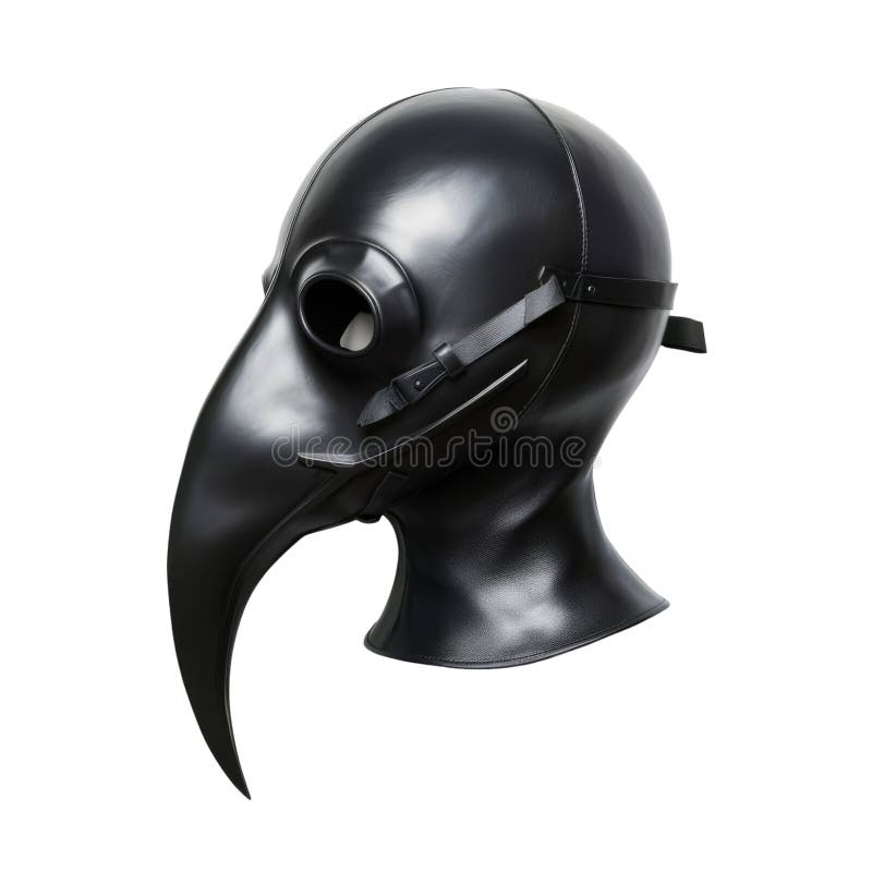 Black Leather Plague Doctor Mask with Long Nose Stock Image ...