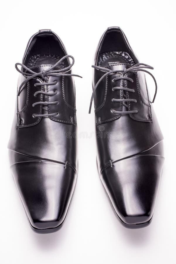 Black leather shoes stock photo. Image of business, fashion - 90082952