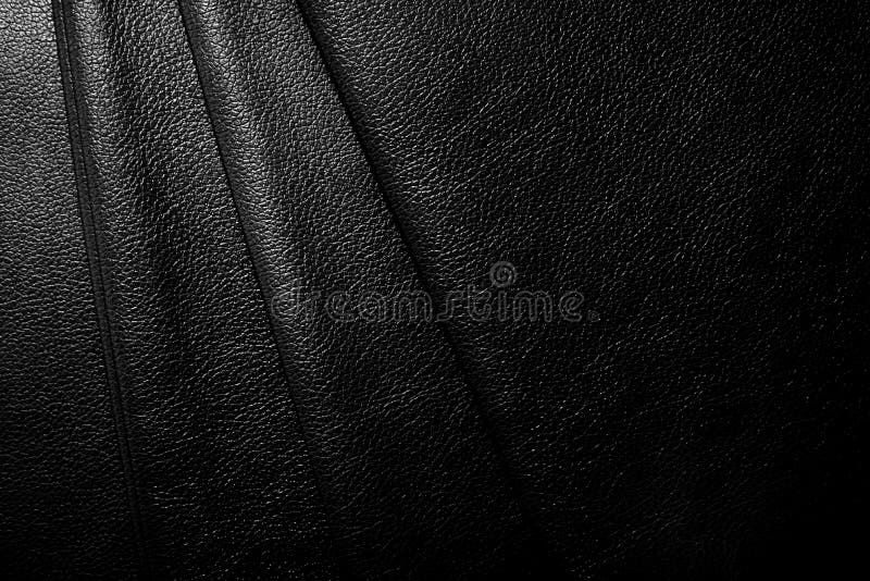 Black Leather Texture. Abstract Background of Dark Leather with Small ...