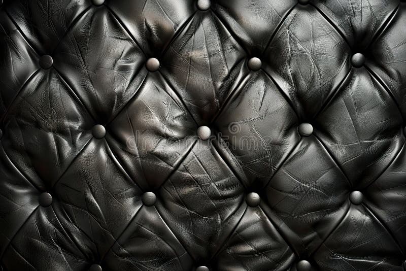 A Black Leather Texture Background Under Soft Light Stock Illustration ...