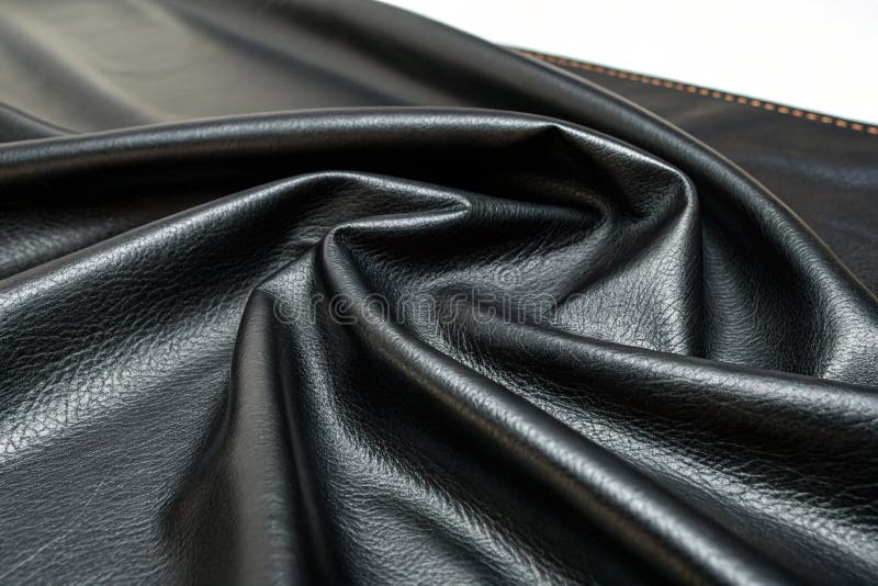 Black Leather Texture â€ Sleek and Smooth Leather Surface Stock ...