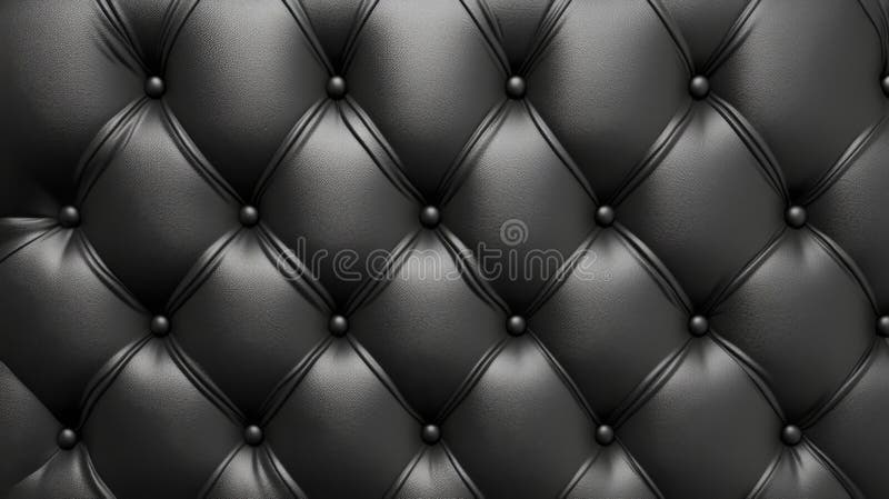 Black Leather Upholstery Button Tufted Texture Stock Illustration ...