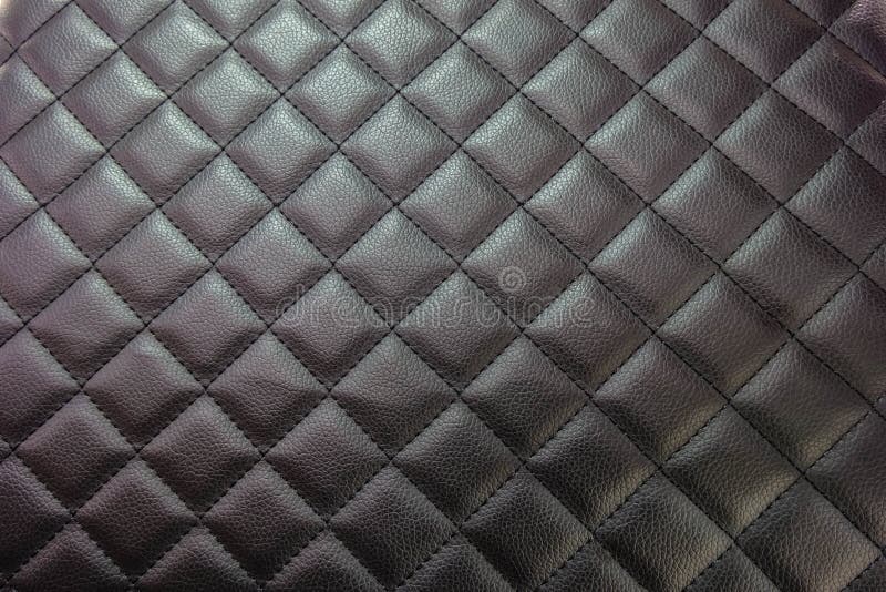 Black Leather Upholstery Texture Stock Photo - Image of buttoned ...