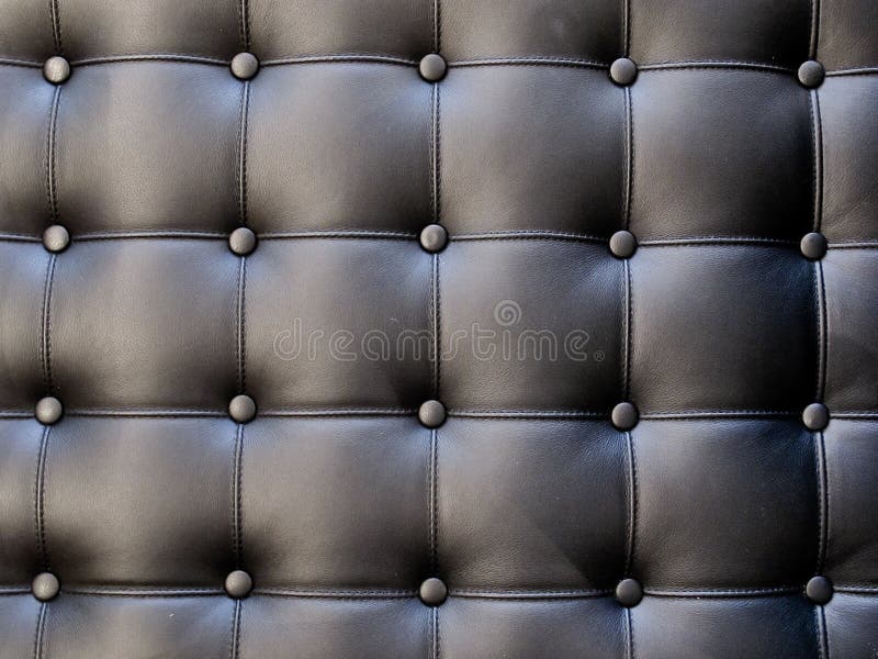 Black Leather Wall Panel stock image. Image of interior - 15233545