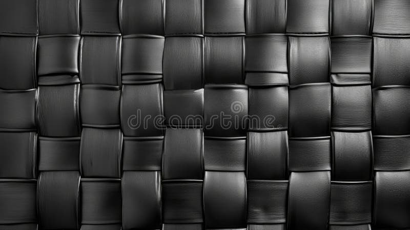 Black Leather Woven Pattern Abstract Background Stock Illustration ...