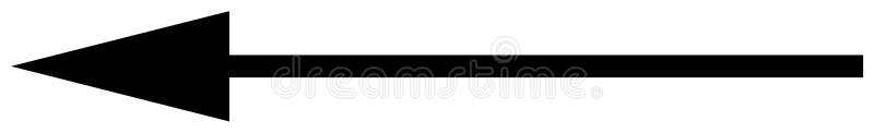 Black Leftward Arrow Simple Flat Design for Navigation and Highlighting ...