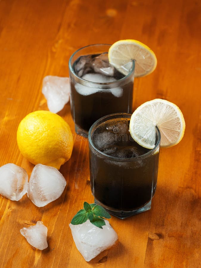 Black lemonade stock image. Image of liquid, slice, delicious - 187074689