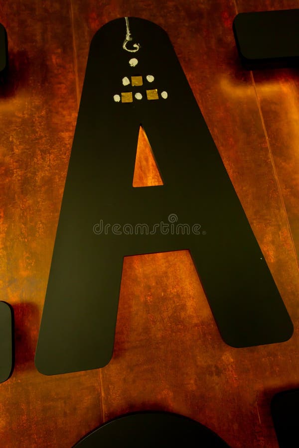 Black letter a stock image. Image of black, relief, auspicious - 136060793