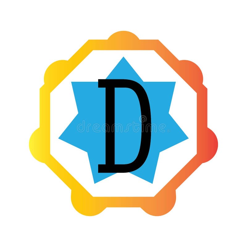 Letter D Star Abstract Star Stock Illustrations – 233 Letter D Star ...