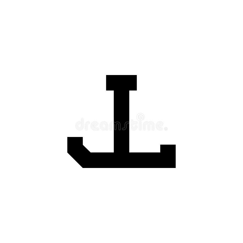 Black Letter JL Initial Logo Icon Stock Vector - Illustration of idea ...