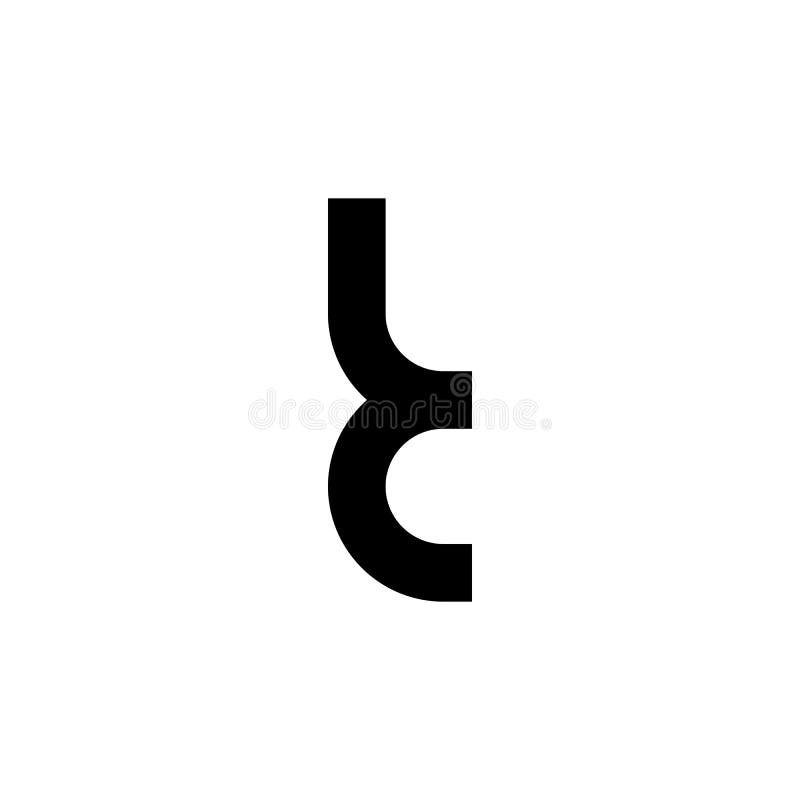 Black Letter LC Initial Logo Icon Stock Vector - Illustration of design ...