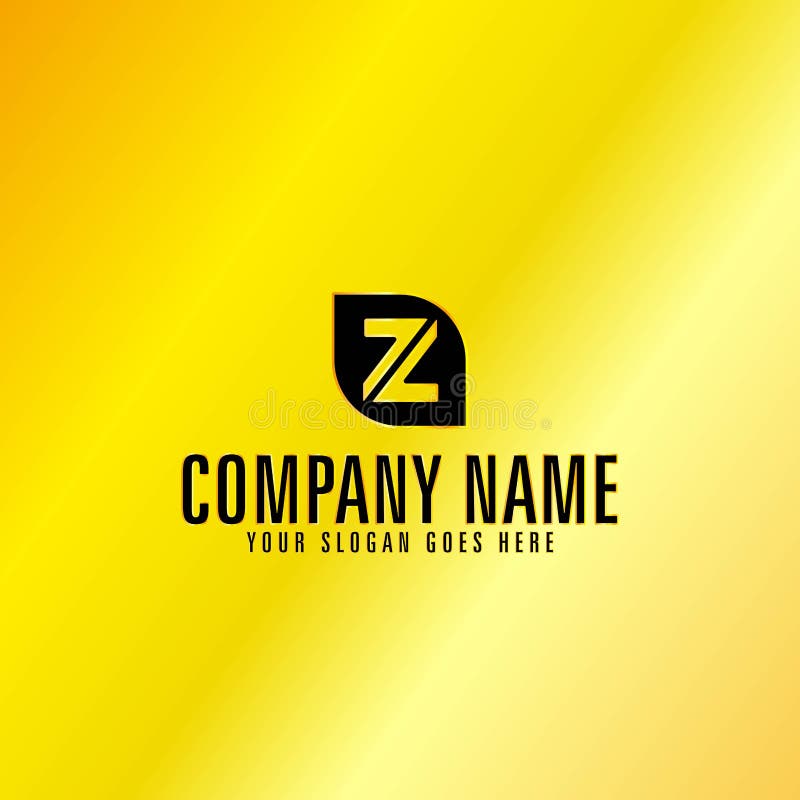 Black Letter a Emblem with Golden Background Stock Vector ...