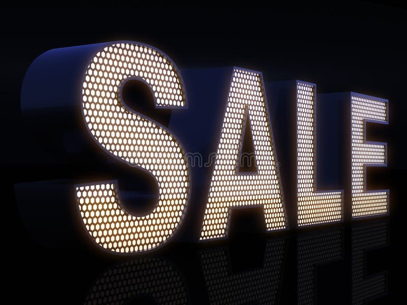 Black-light SALE glow stock illustration. Illustration of sale - 16108112