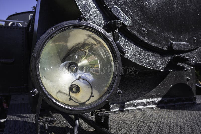 A Black Light is on a Train Stock Photo - Image of shining, motor ...