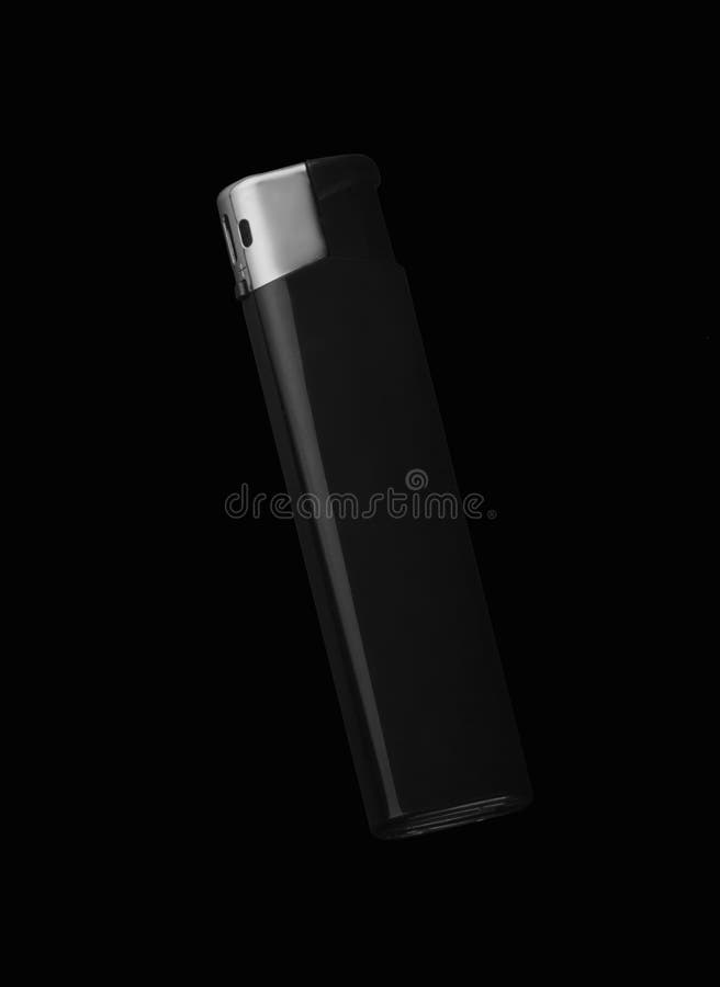 Black Lighter on a Black Background Isolated Stock Photo - Image of ...