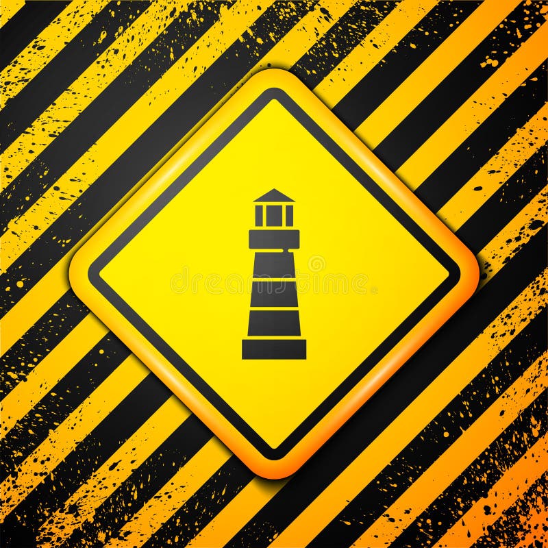 Yellow Lighthouse Silhouette Stock Illustrations – 195 Yellow ...