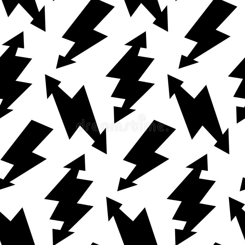 Lightning Bolts Thunderbolts Vector Seamless Pattern Stock ... Lightning Bolts Thunderbolts Vector Seamless Pattern Stock ...