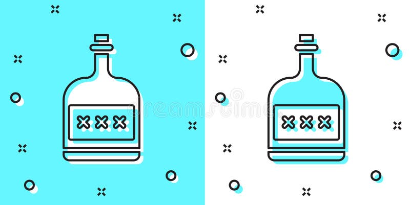 Rum Bottle Line Background Stock Illustrations – 2,578 Rum Bottle Line ...